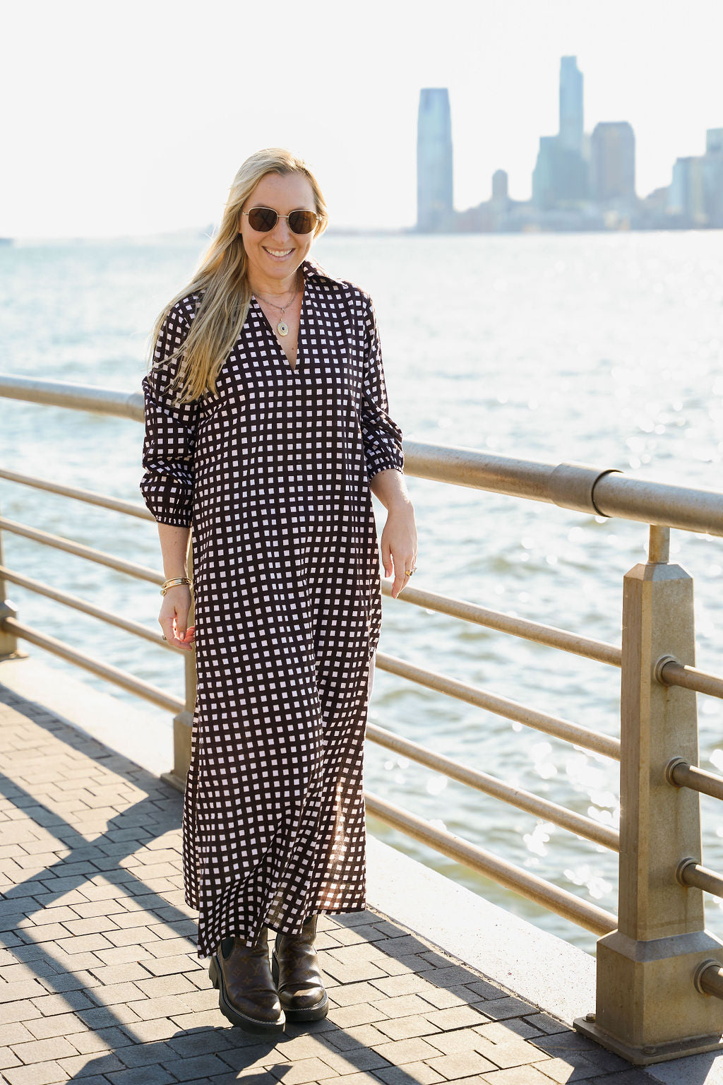 Chocolate Brown Long Sleeve Anna Maxi – chakeris