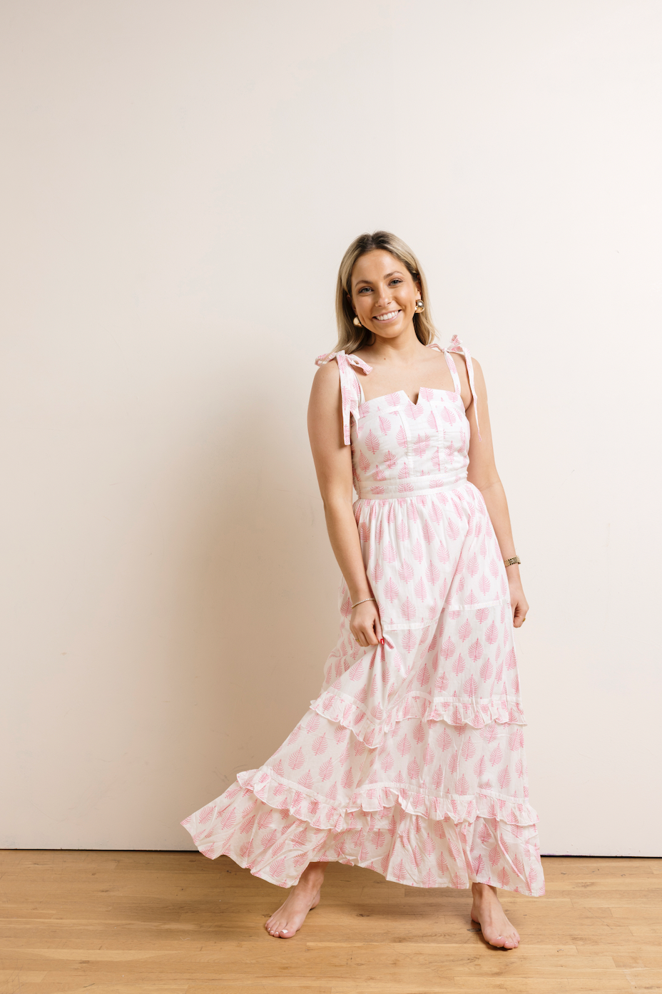 Baby Pink Palm Ella Maxi – chakeris